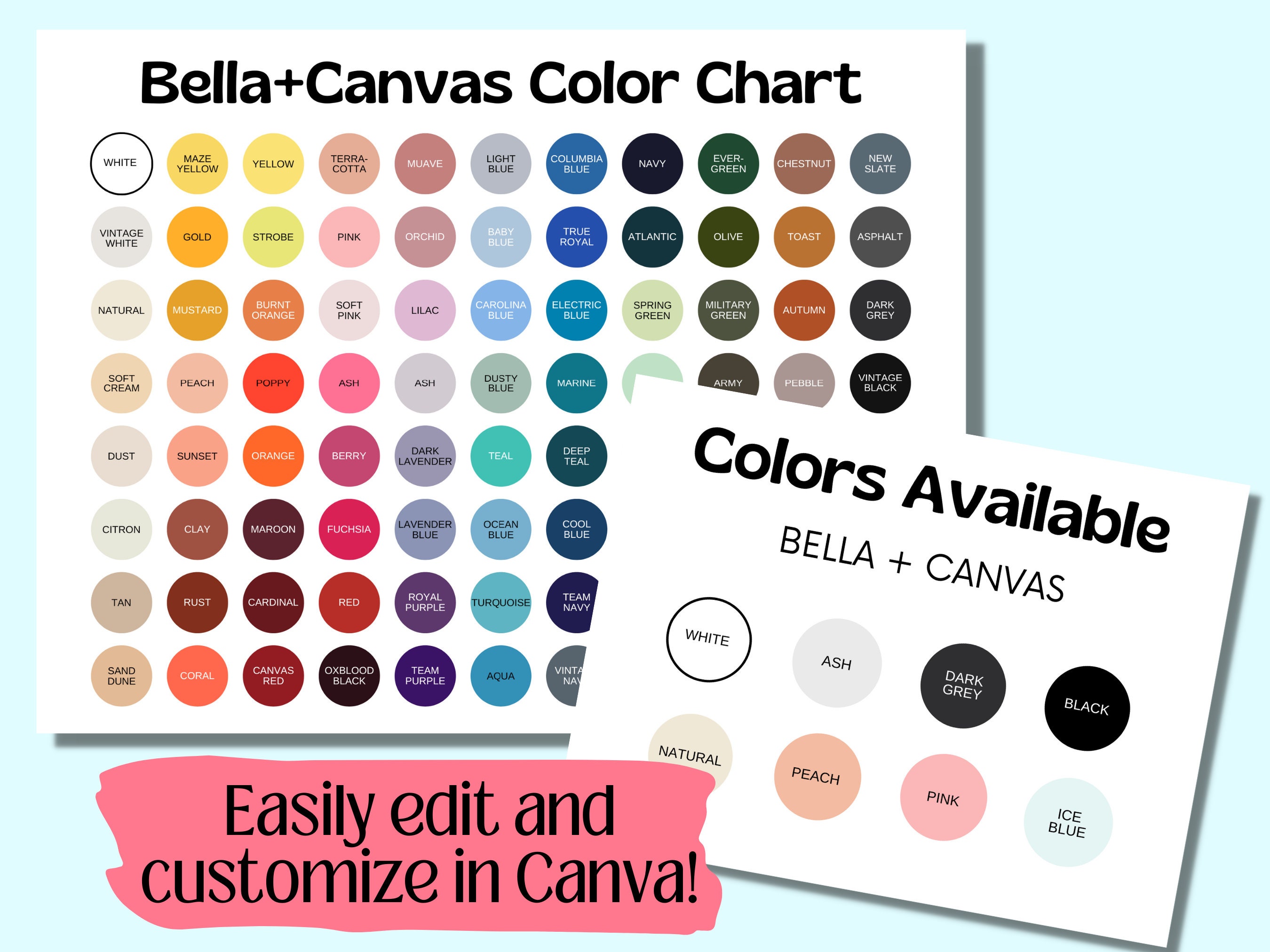 Color Me Beautiful Autumn Color Chart