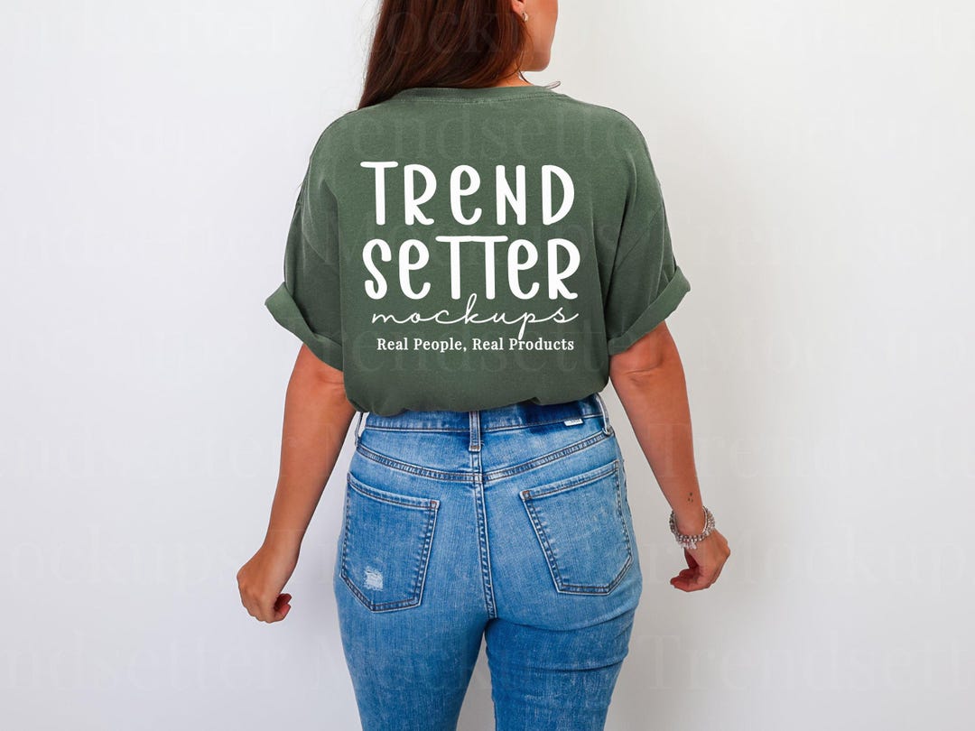 Comfort Colors 1717 Hemp Tshirt Mockup | CC1717 Hemp Mock-up | Real ...