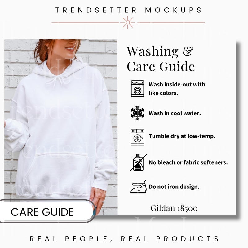 Care Card for Hoodie - Etsy UK