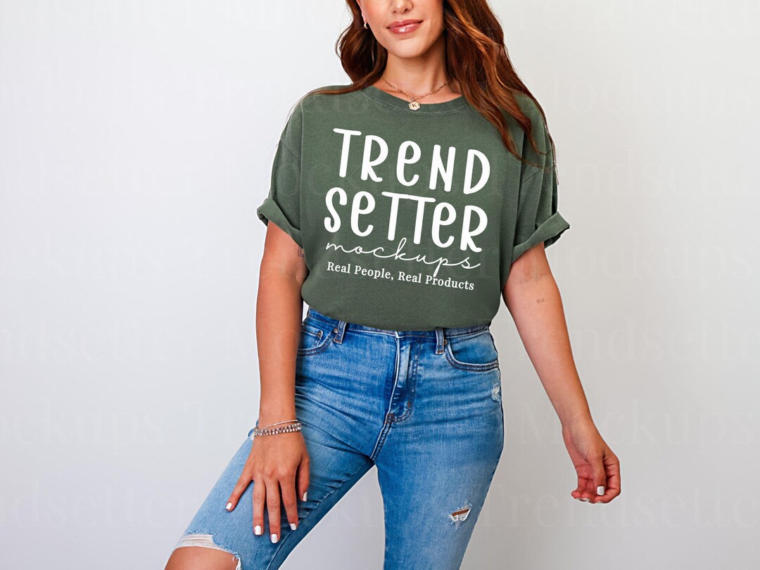 Comfort Colors 1717 Hemp Tshirt Mockup | CC1717 Hemp Mock-up | Real ...