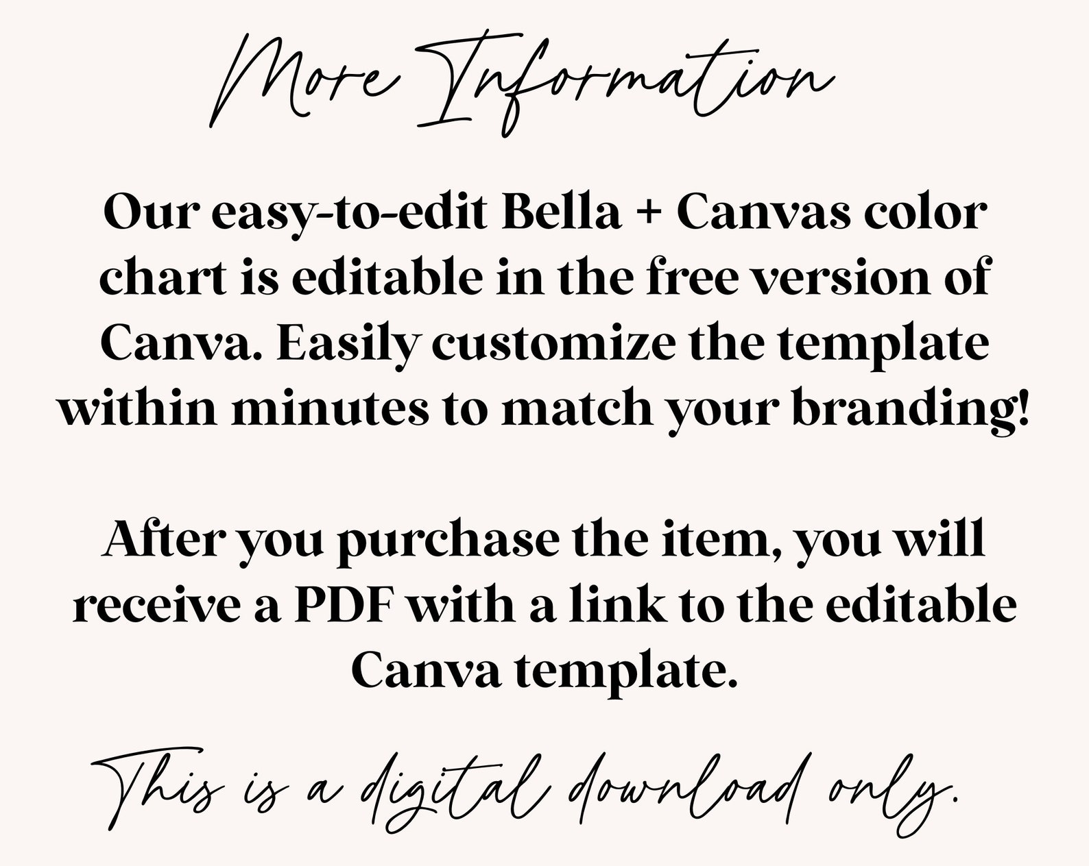 Editable Bella Canvas Color Chart, Bella Canvas 3001 Color Chart, Color ...