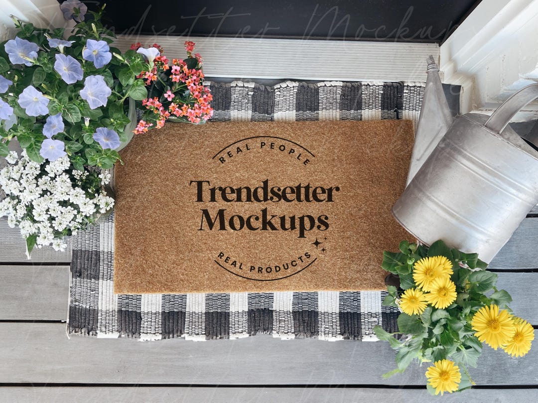 Coir Doormat Mockup, 24x16 Doormat Mock-up, Welcome Mat Product Photo ...