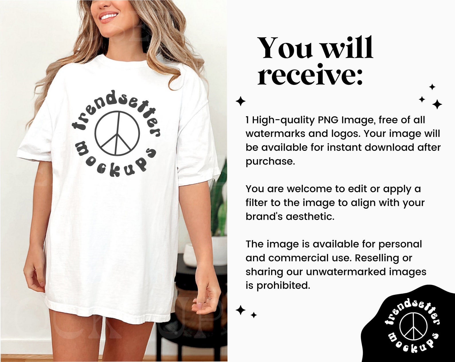 Comfort Colors 1717 Mystic Blue Mockup, CC1717 Oversized Tee Horizonal ...