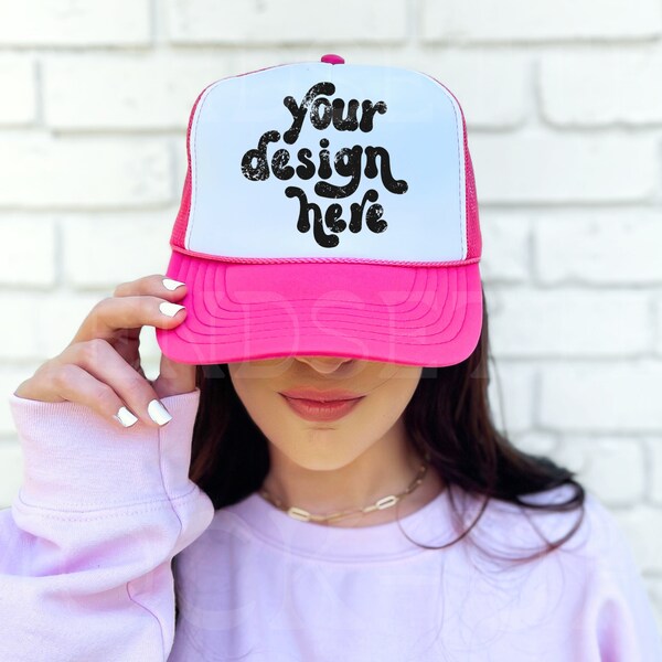 Pink Trucker Hats - Etsy