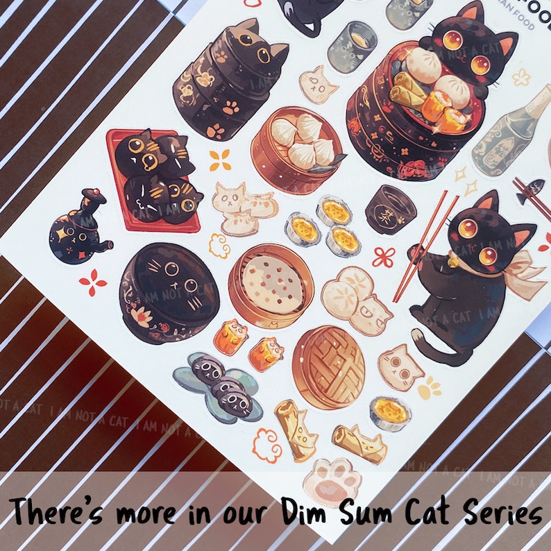Cat Bookmark Set - Chinese Antique Dim Sum Cats With Friends | for ...