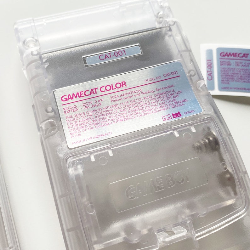 Gameboy Color Back Label for Replacement, Birthday, Anniversary, Retro ...
