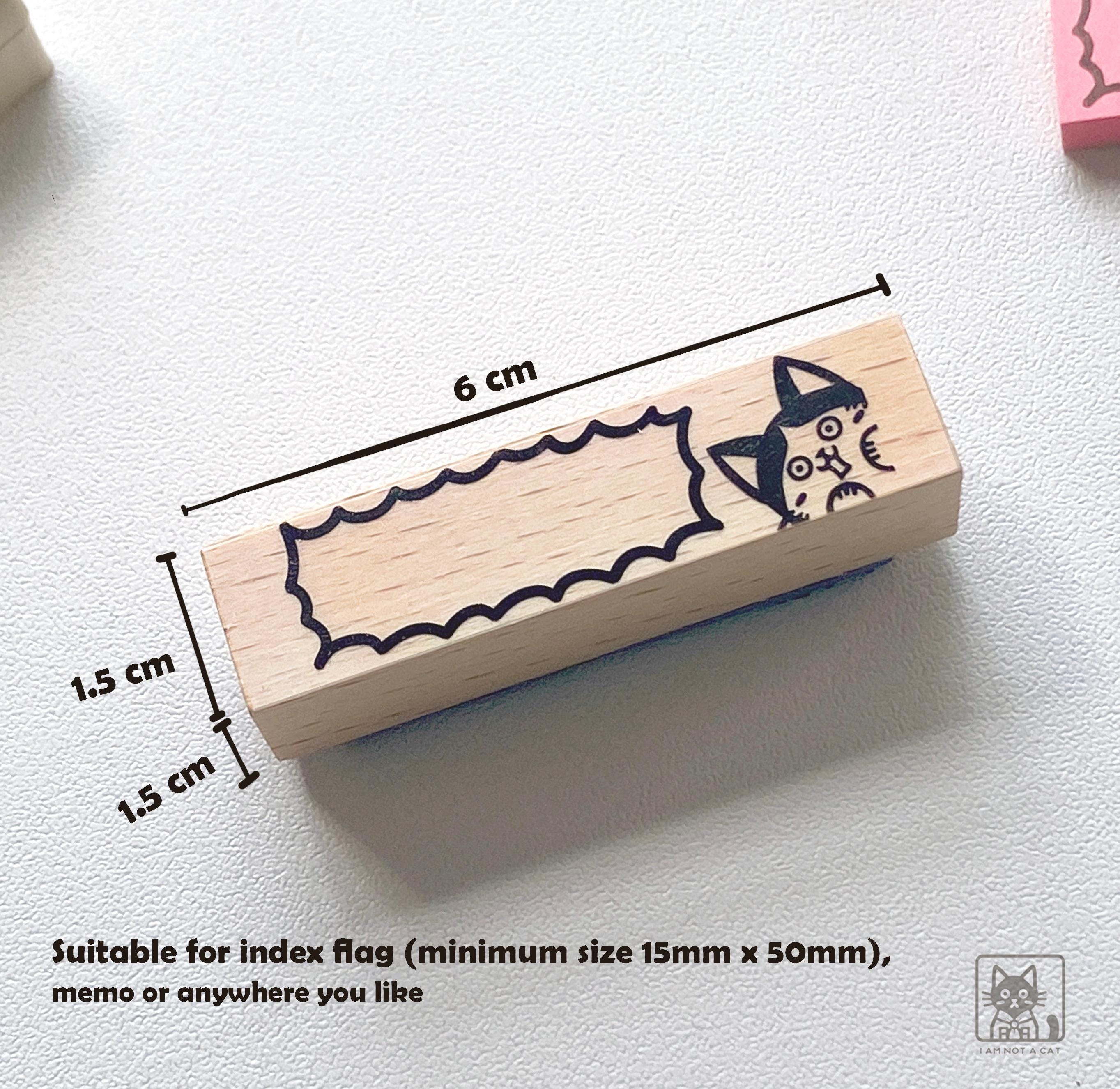 Cute Cat Stamp, Cat Message Stamp for Sticky Note, Book Tabs Stamp, Cat ...