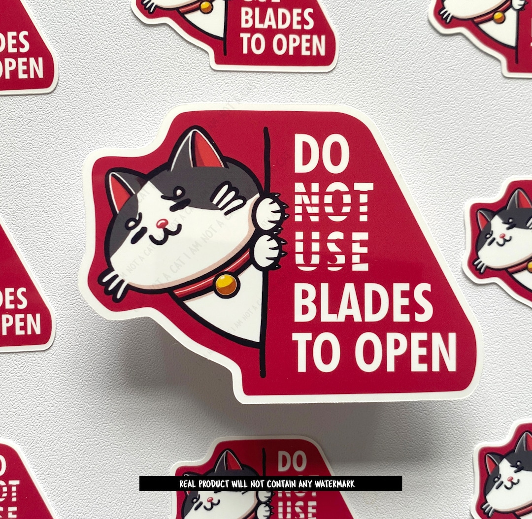 Do Not Use Blades to Open Sticker for Care Package Giftbox Postage ...