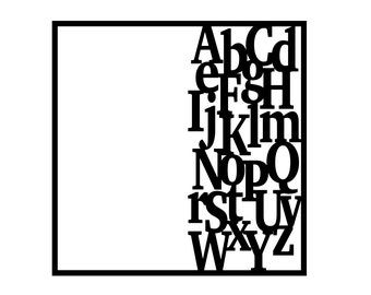 ABC Border SVG for Cricut and Silhouette - Etsy