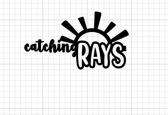 Catching Rays SVG for Cricut and Silhouette - Etsy