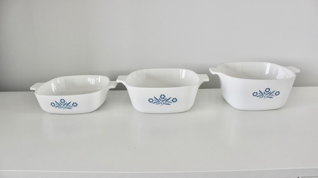 Vintage Corning Ware Casserole Dishes - Set of 3 - Retro MCM ...