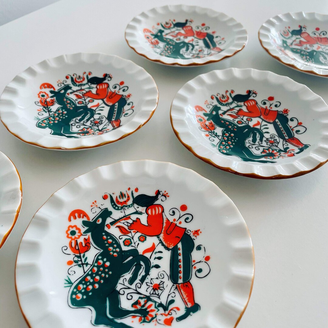 Handcrafted Levco Plates Hand Painted Japan Vintage Retro Antique - Etsy