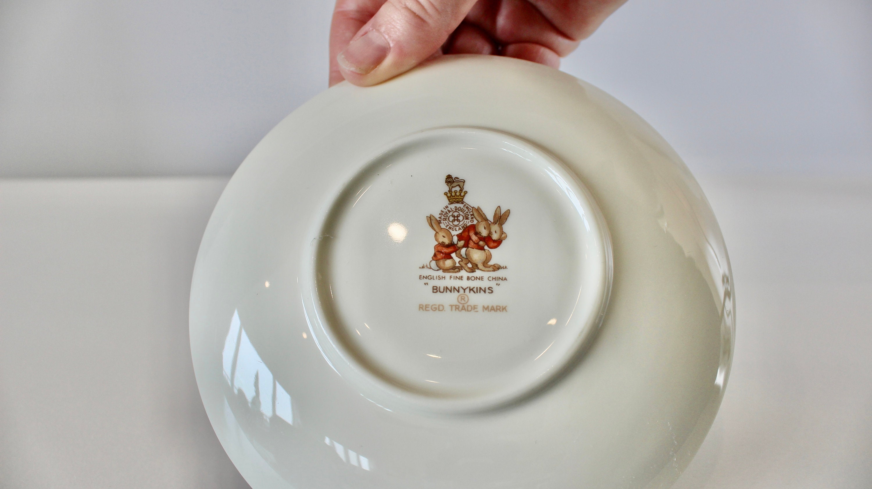 Royal Doulton Bunnykins Tea Cup & Saucer Set Fine Bone China Vintage ...