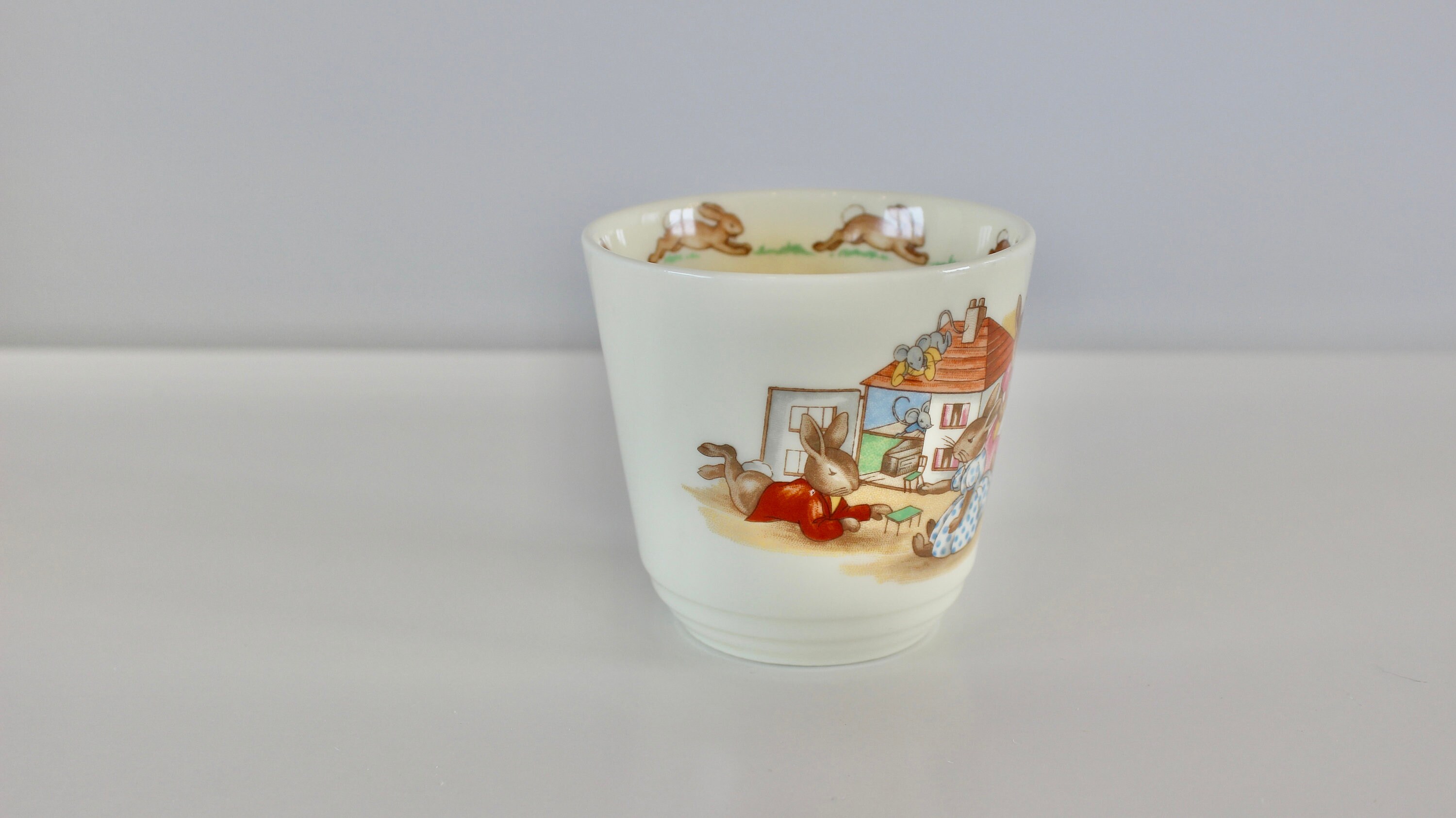 Royal Doulton Bunnykins Tea Cup & Saucer Set Fine Bone China Vintage ...