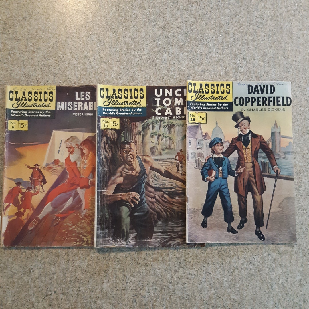 Classics Illustrated Comics Les Miserables by Victor Hugo/ Uncle Tom's ...