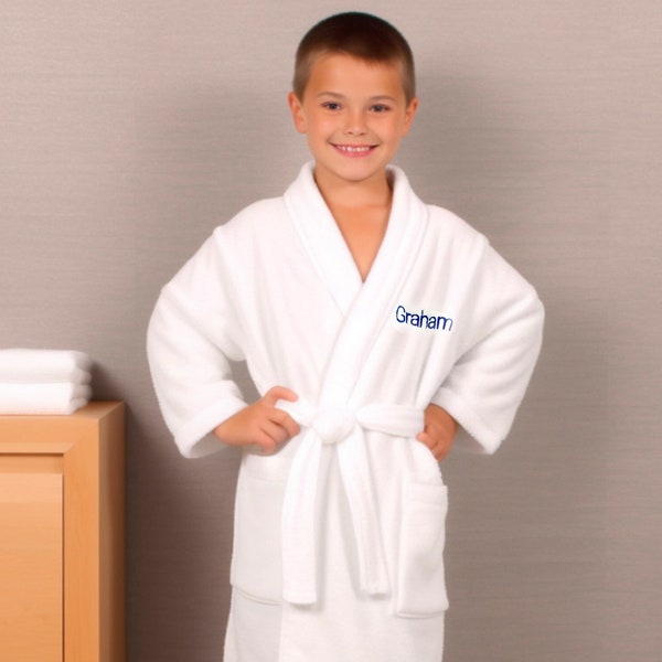 Personalized Kids Fleece Robe - Etsy