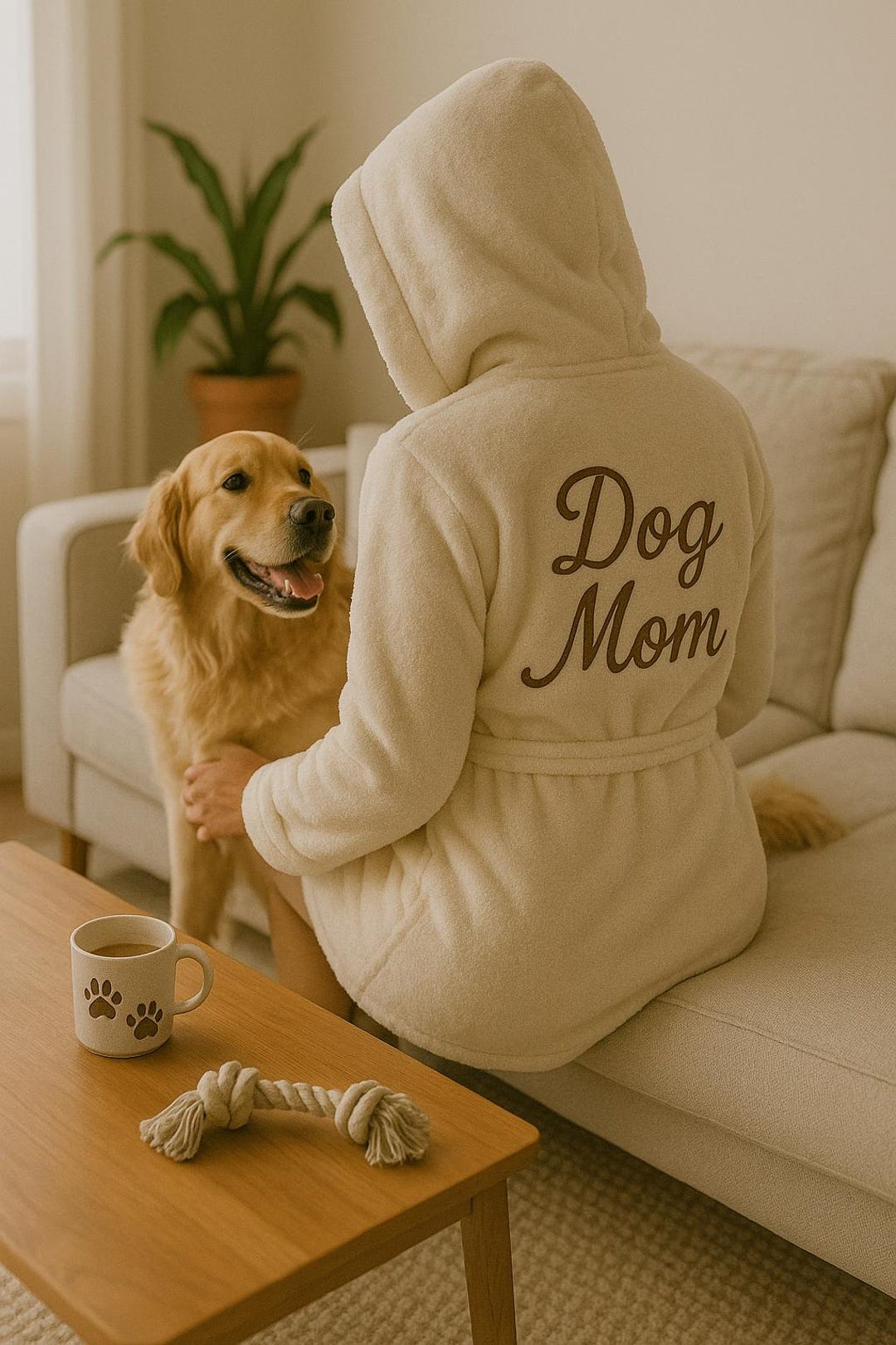 Personalized Plush Pet Mom Robe: Embroidered Dog or Cat Mom Gift - Etsy