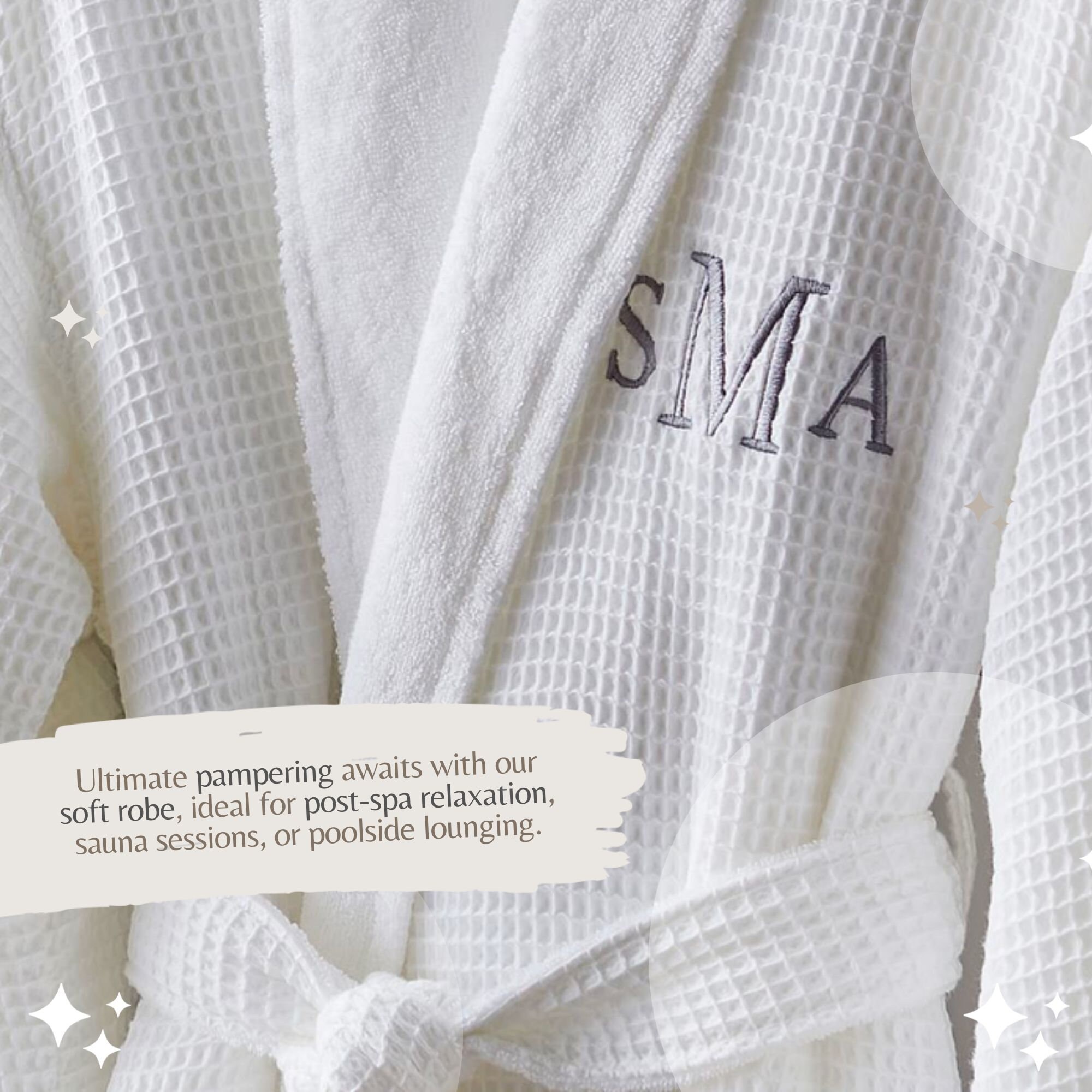 Custom Father's Day Waffle Weave Robe for Him Best Dad - Etsy