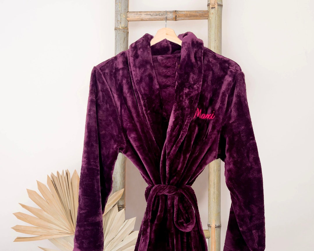 Monogrammed Robes for Women Women's Short Fleece Robes - Etsy