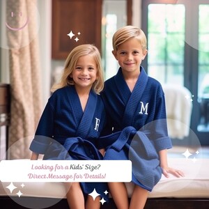 Custom Father's Day Waffle Weave Robe for Him Best Dad Man Embroidered ...