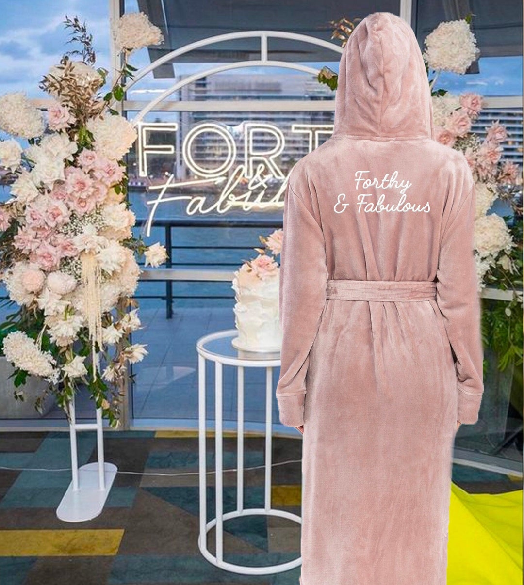 Personalized Hooded Robe for Women, Robe With Hood, Christmas Gift Idea ...