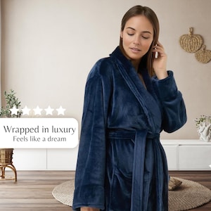 Mr and Mrs Robes - Luxury Personalized Bathrobe, Embroidered Fleece ...