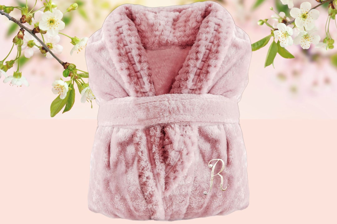 Super Plush Robe, Custom Name Robe Long, Embroidered Bathrobe, Gift for ...