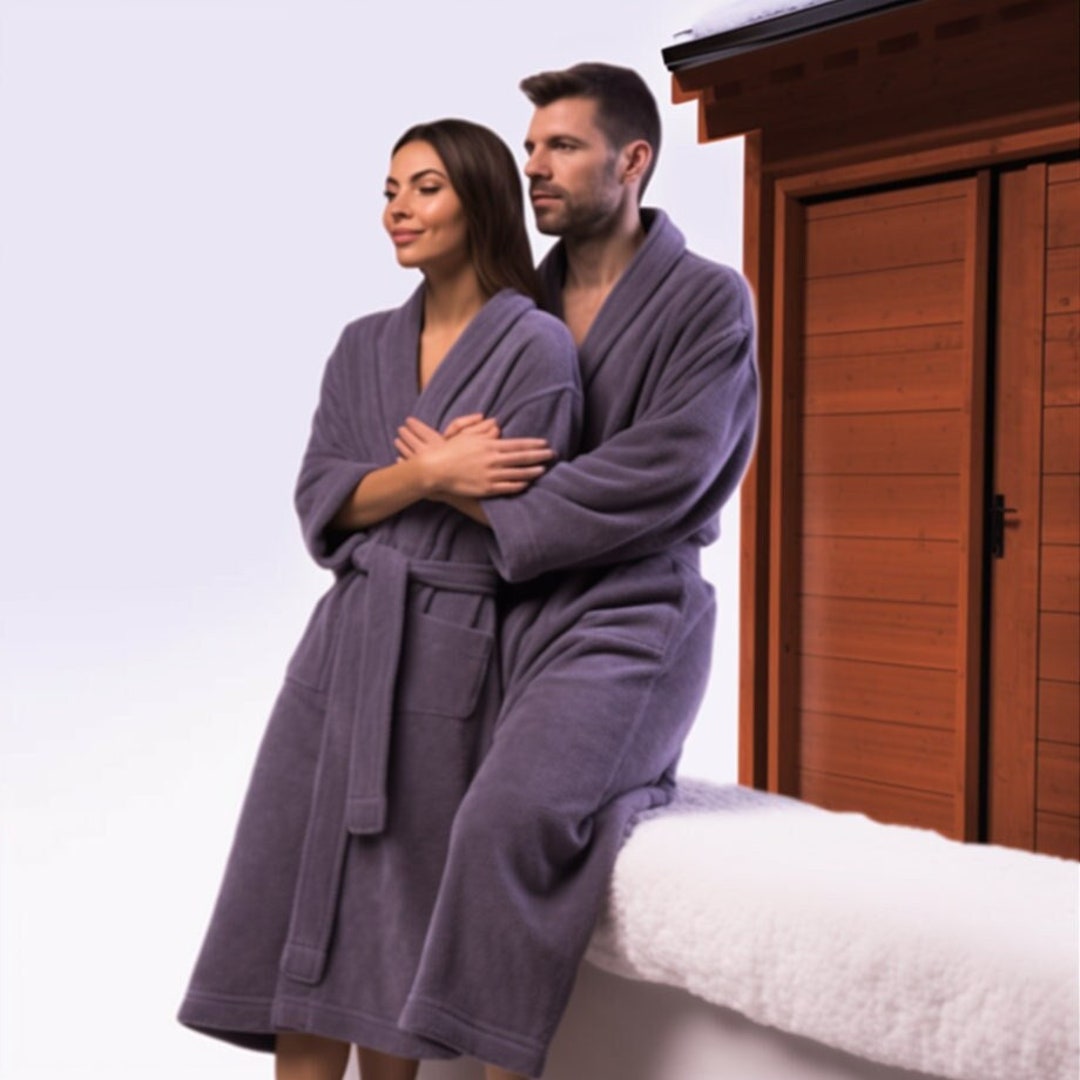 Turkish Towel Robes, Mens Spa Robe, Terrycloth Embroidered, Monogrammed ...