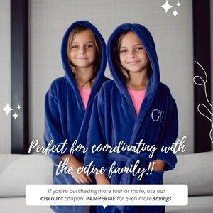 Personalized Hooded Robes for Kids, Flannel Robe, Plush Kimono ...