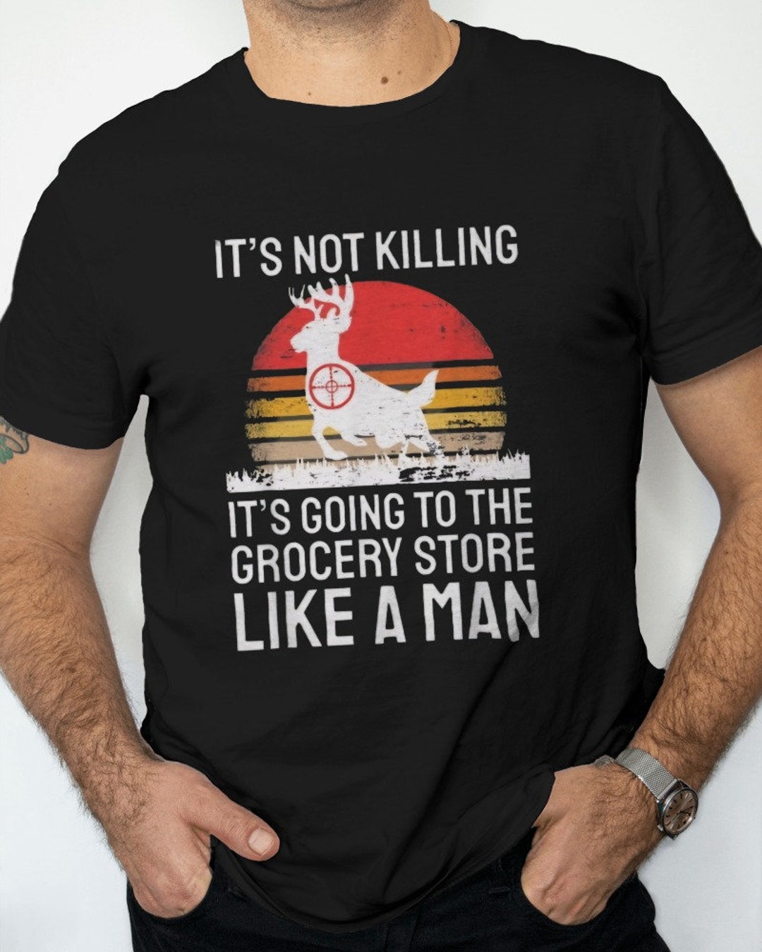 Deer Hunters Comedic Tee / Hoodie - Funny Target Hunting T-shirt ...
