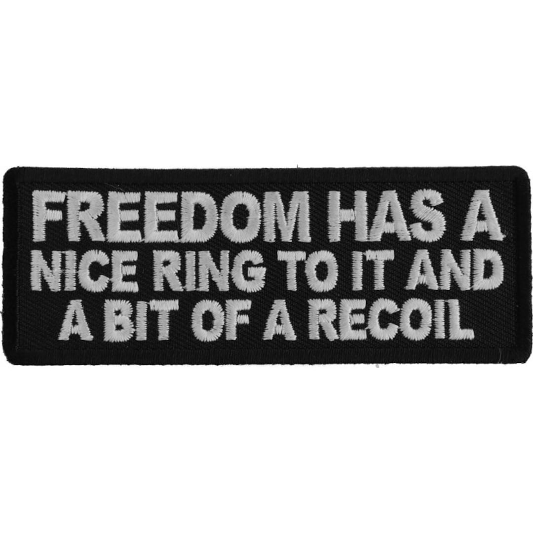 Freedom Has a Nice Ring Embroidered Iron-on Patch - Etsy