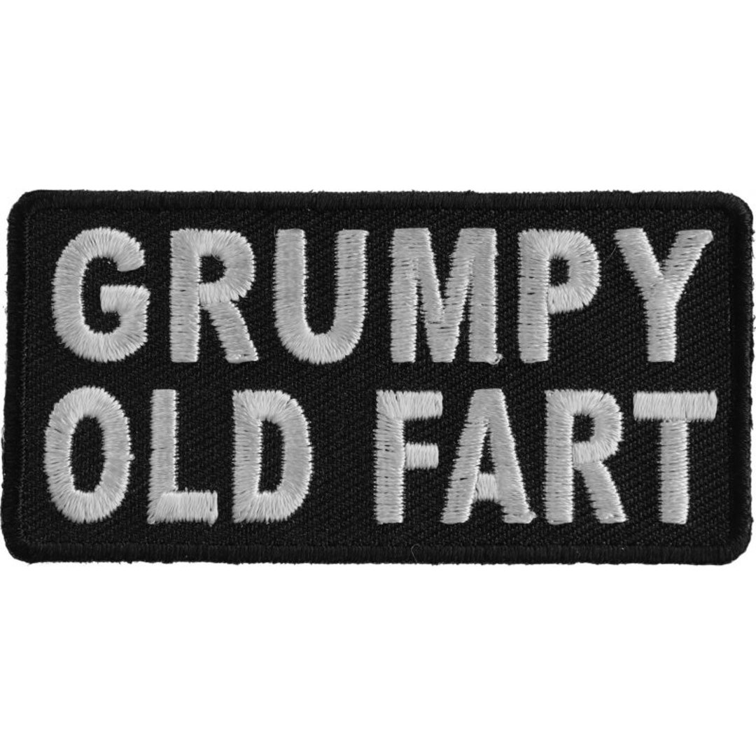 Grumpy Old Fart Funny Naughty Iron on Patch - Etsy