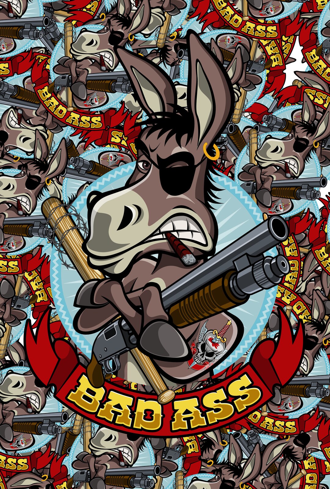Original Bad Ass Jigsaw Puzzle 120 Pieces Etsy