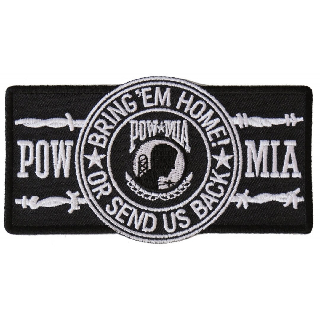 POW MIA Bring Them Home or Send US Back Authentic Biker Patches - Etsy