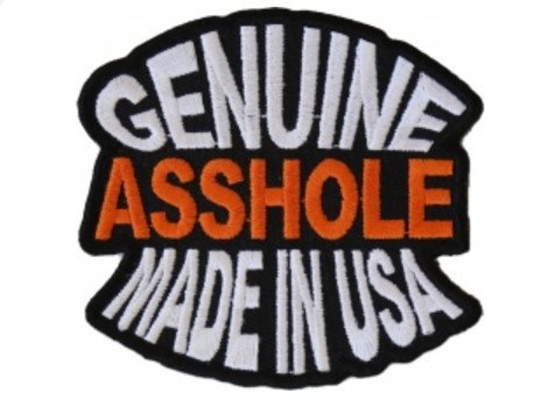 Genuine Asshole Made in USA Authentic Biker Patches - Etsy