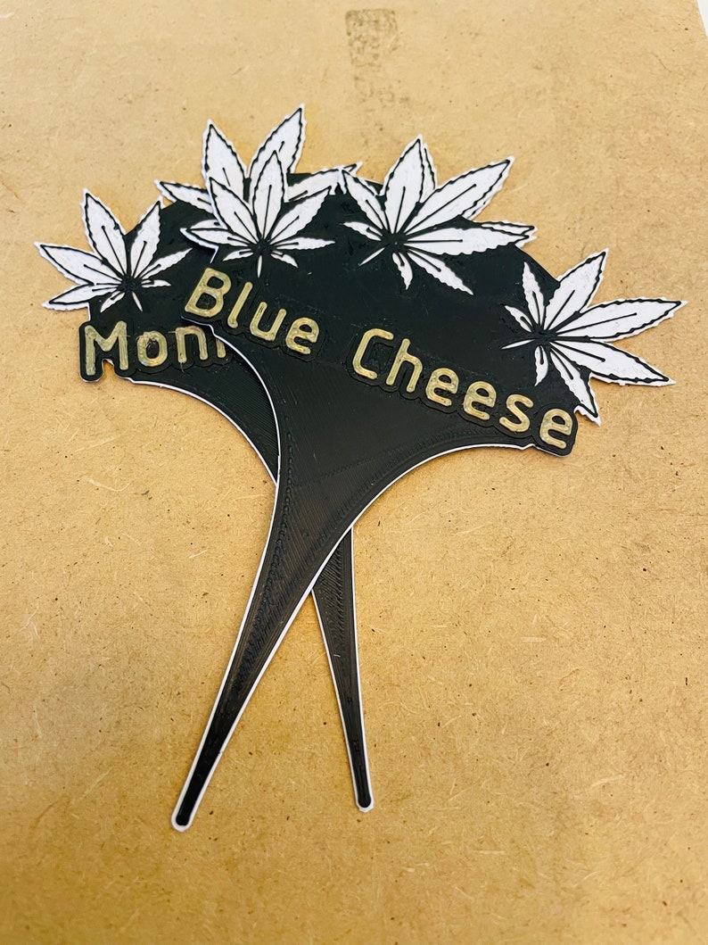 Plant Sign Plant Plug Marijuana Design Custom Strains Individualized ...