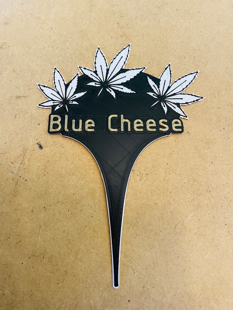 Plant Sign Plant Plug Marijuana Design Custom Strains Individualized ...