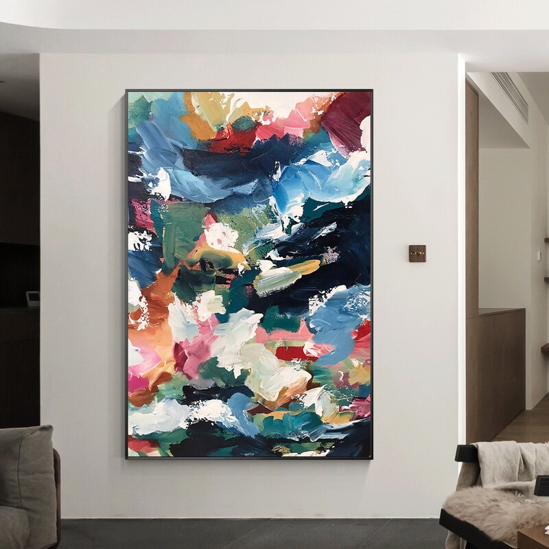 Large Abstract Canvas - Etsy