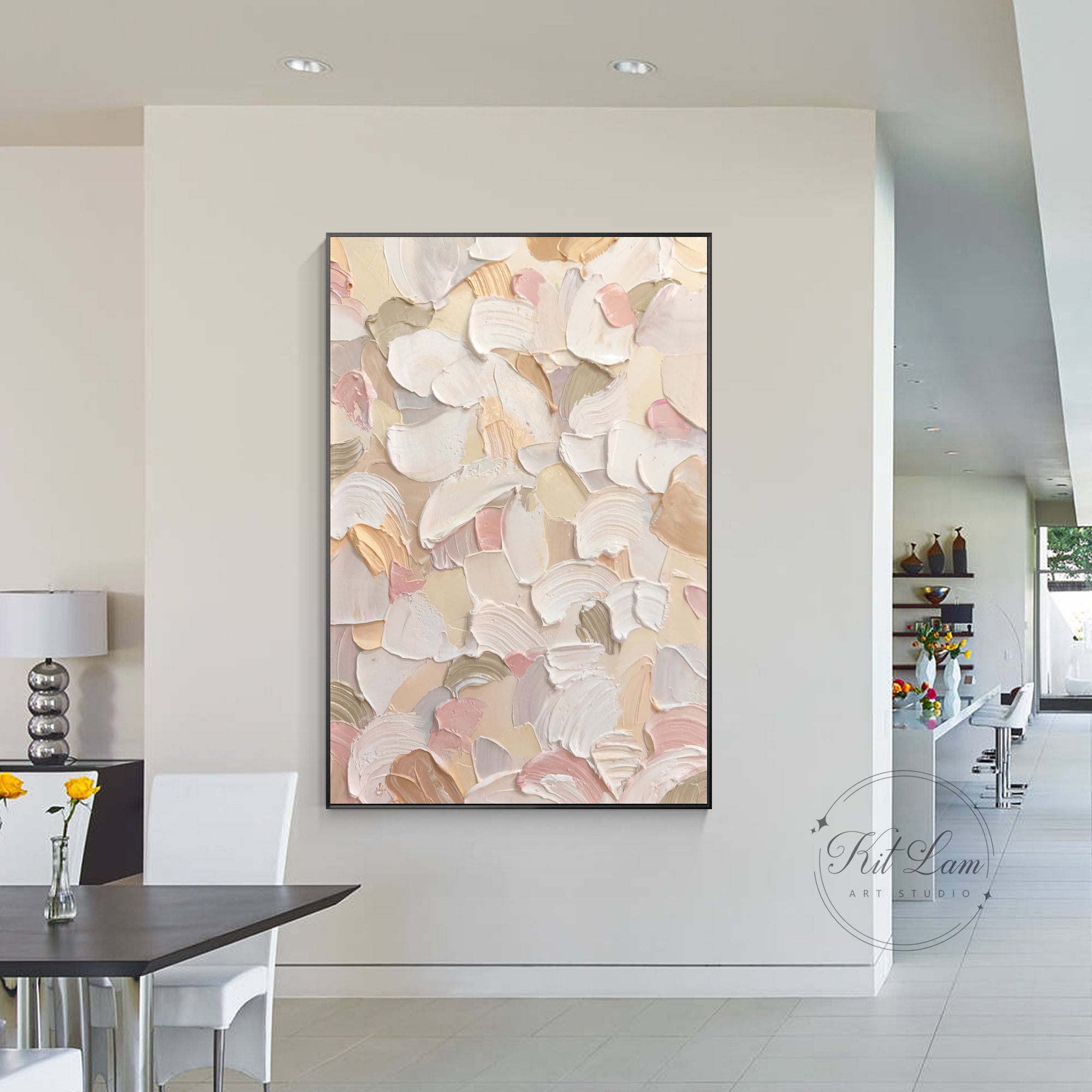 BOHO 3D Textured Wall Art, Original BOHO Painting, Palette Knife ...