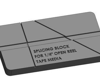 Splicing Block for 1/4 Inch Open Reel Tape Media - Etsy