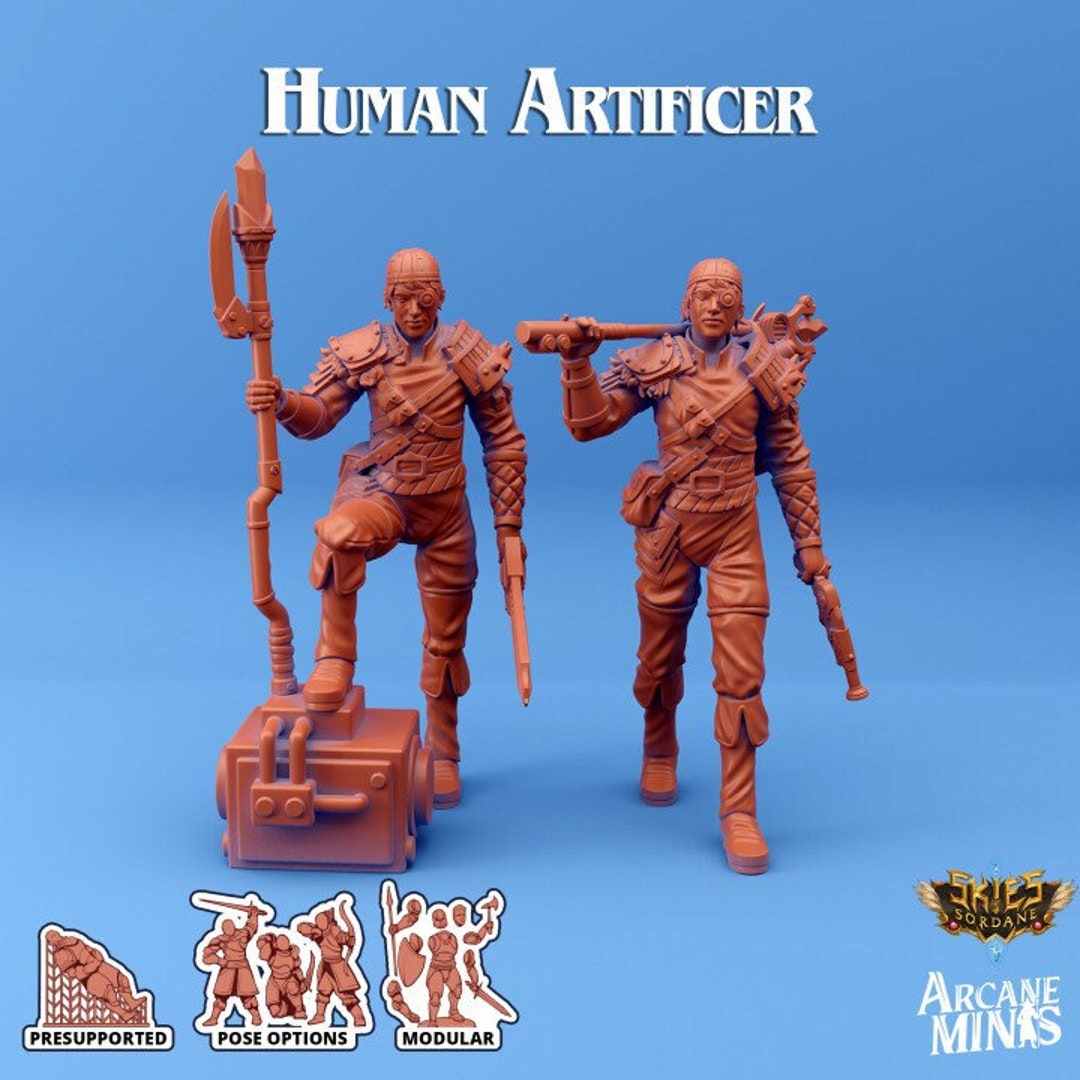 Human Artificer - 28mm Miniatures for Roleplay Games Dungeons and ...