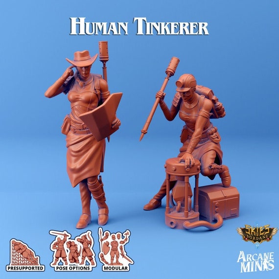 Human Tinkerer 28mm Miniatures for Roleplay Games Dungeons - Etsy