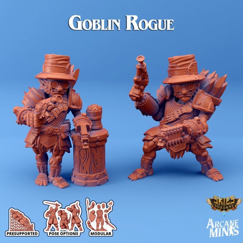 Goblin Rogue - 28mm Miniatures for Roleplay Games Dungeons and Dragons ...