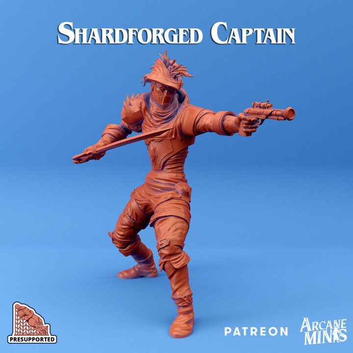 Shardforged / Warforged Captain 28mm Miniatures for Roleplay Games ...
