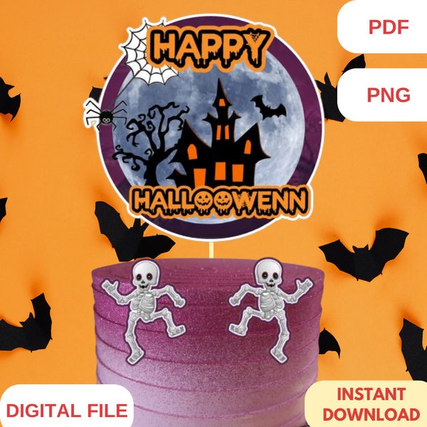Happy Halloween Cake Topper - Etsy