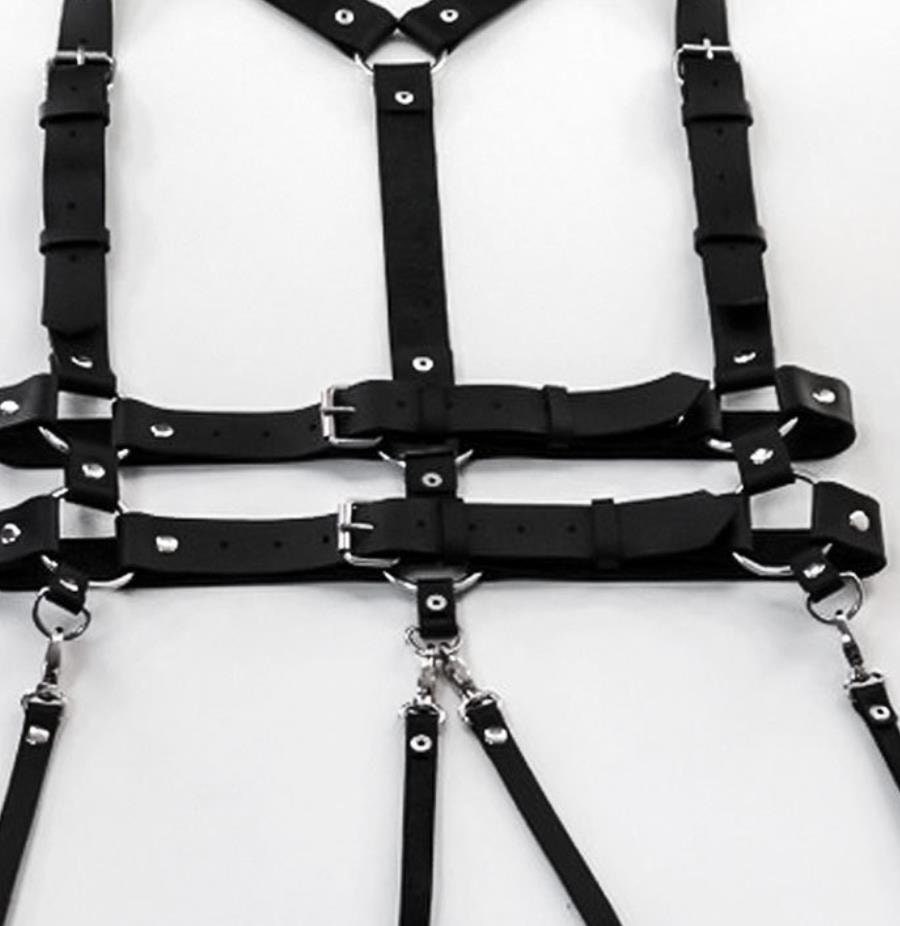 Belt Women's Gothic, Leather Chest Strap, Fashion Top Strap, Adjustable ...