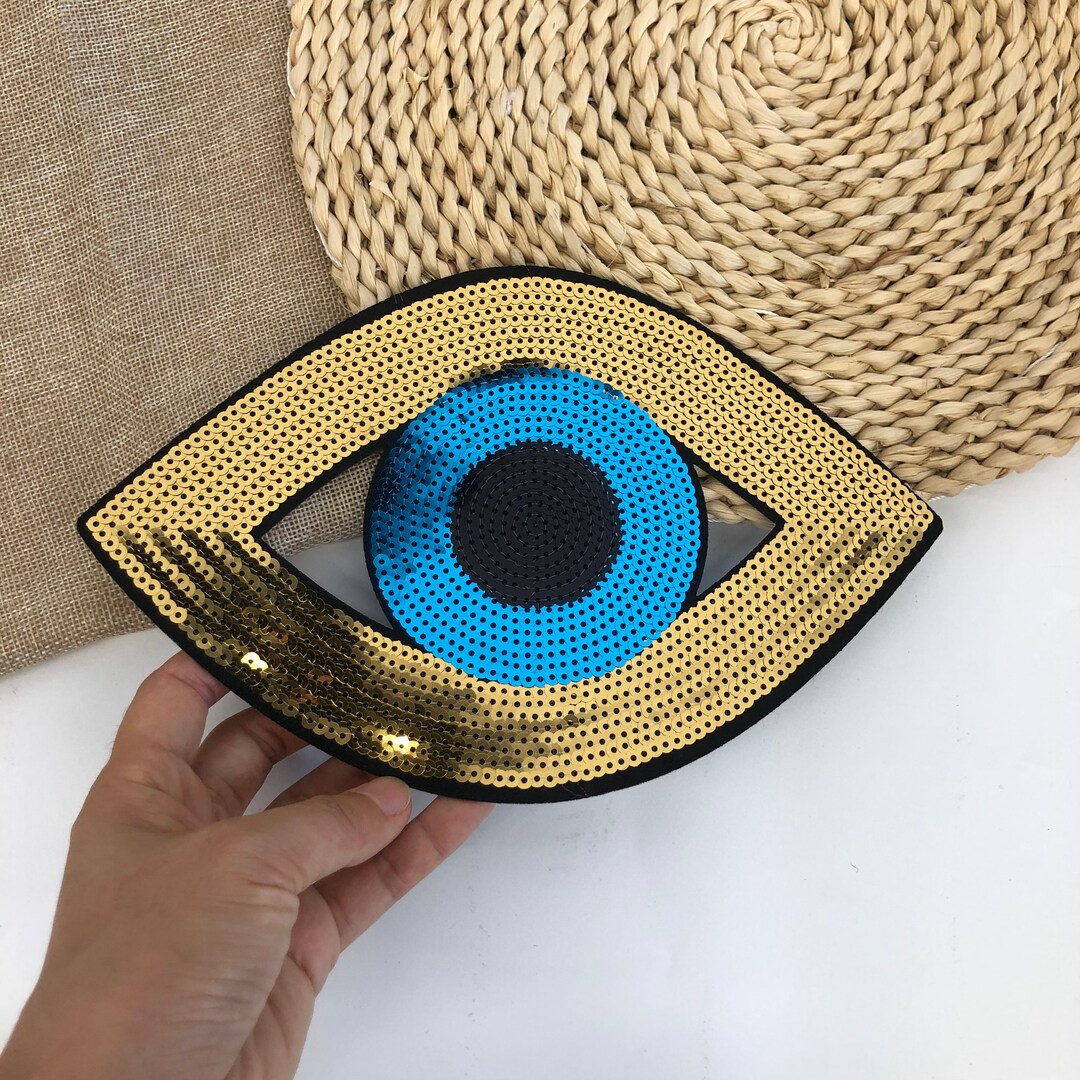 Gold Eye Sequin Decal Patches Sequin Patches Sequin Eye Mask - Etsy