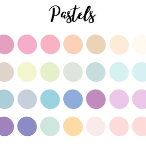 Procreate Pastels Color Palette 28 Trendy Hexa Color Codes 28 Digital ...