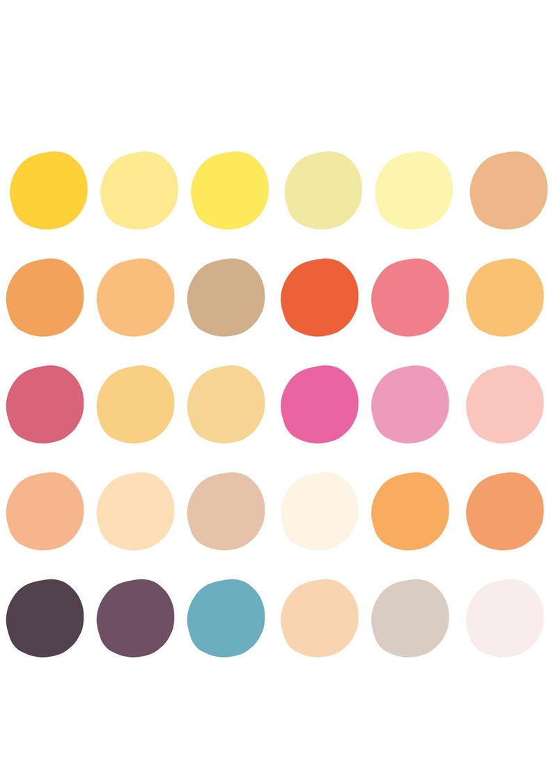 Procreate Exotic 30 Digital Color Palette Download Procreate Photoshop ...