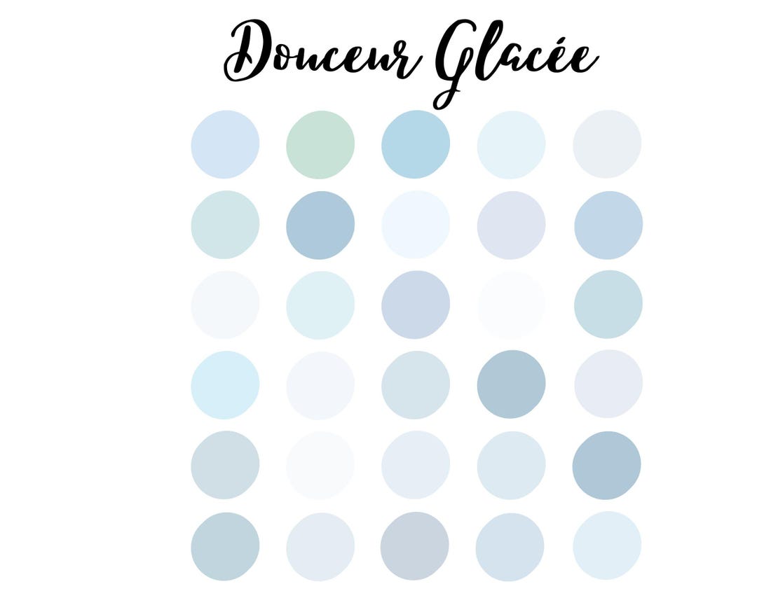 Icy Sweetness Color Palette 30 Winter Hues With Hex Codes and Themes ...